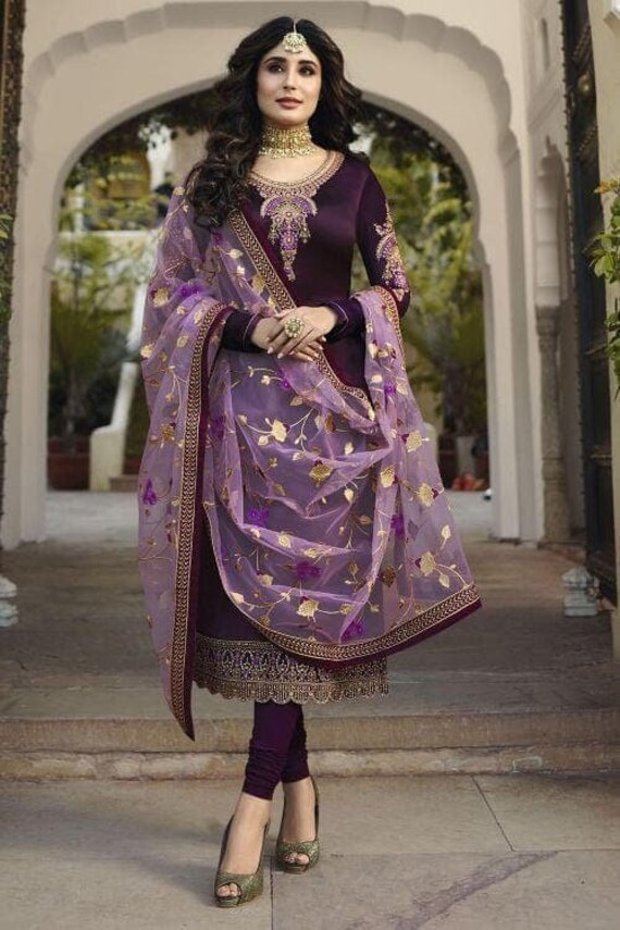 Purple Indian Dresses For Weddings