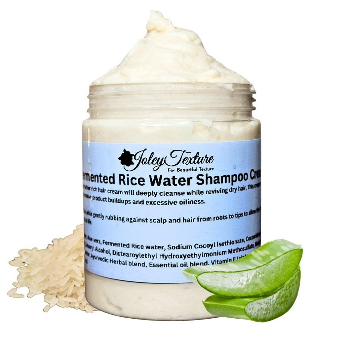 Rice Water Shampoo, Deep Cleansing Rich Hair Cream With Aloe Vera ...