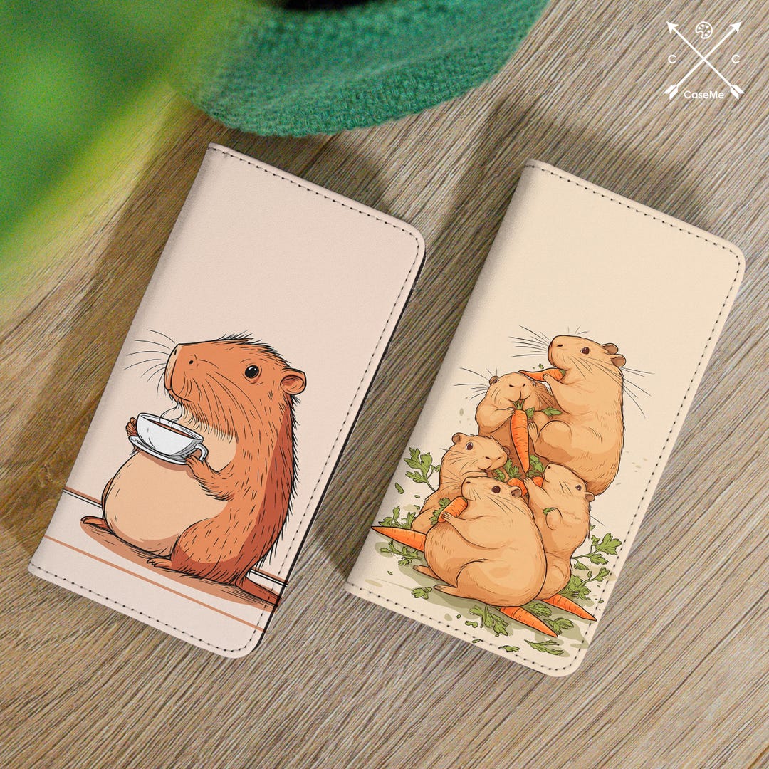 Cute Capybara Wallet Case for Samsung S24 Ultra S21 S23 S22 S20 A52 5g ...