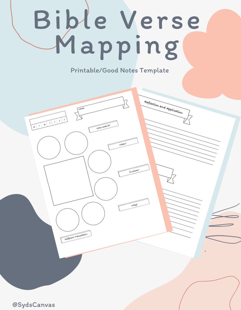 Bible Verse Mapping Digital Download - Etsy