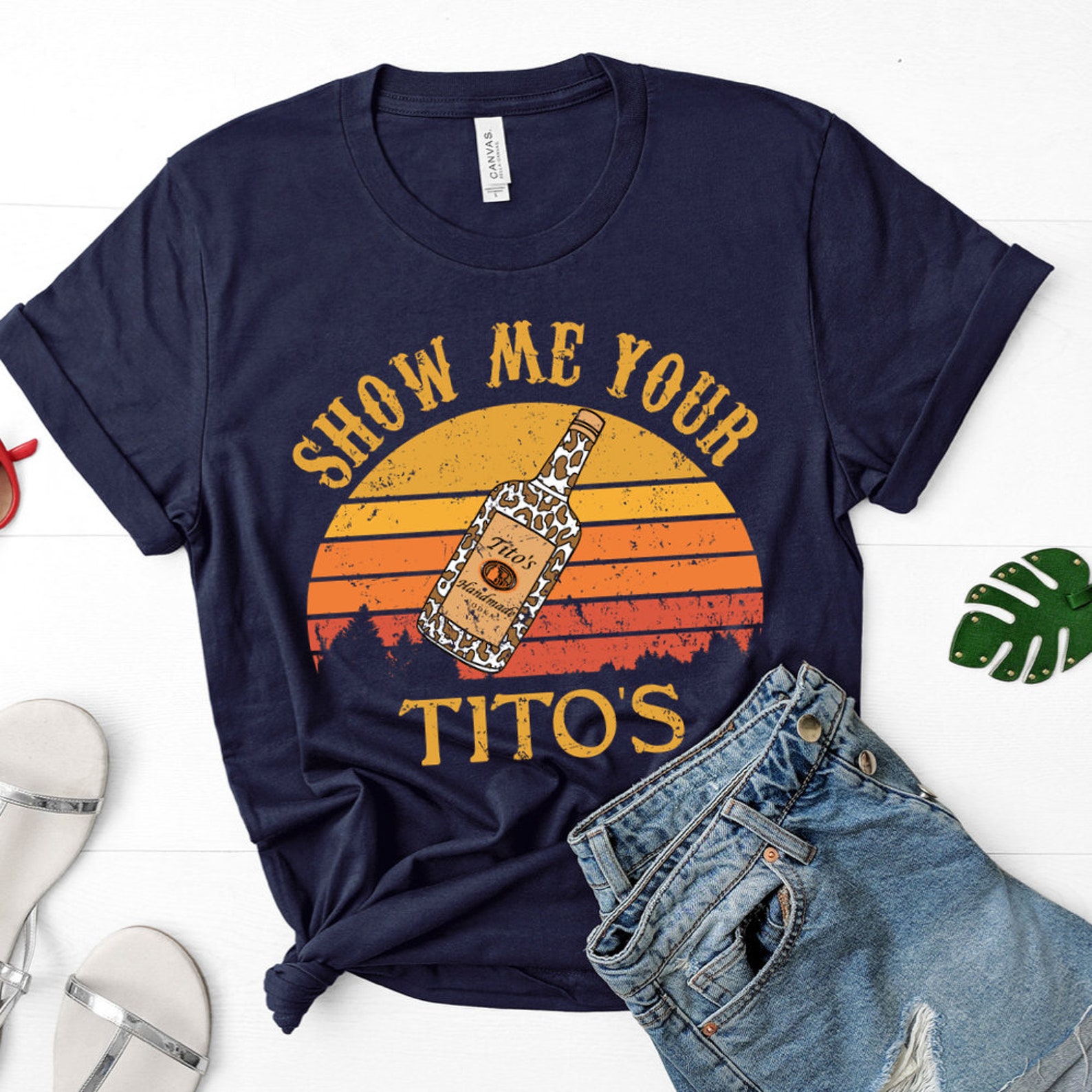 Show Me Your Tito's Shirt, Vodka Lover, Tito's Fan, Leopard Print Shirt ...