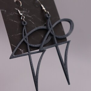 Pretty Lights Swirl Bridge 3D Printed Earrings (lightweight EDM DJ ...
