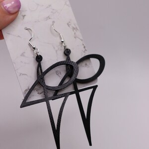 Pretty Lights Swirl Bridge 3D Printed Earrings (lightweight EDM DJ ...