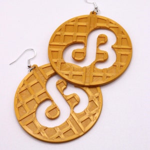 Daily Bread Waffle House 3D Printed Earrings (lightweight EDM DJ ...