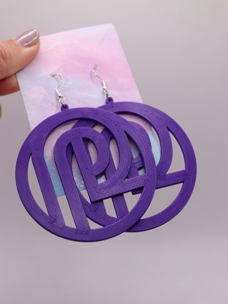 New Pretty Lights Logo Swirl Bridge 3D Gedruckte Ohrringe (Leichte EDM ...