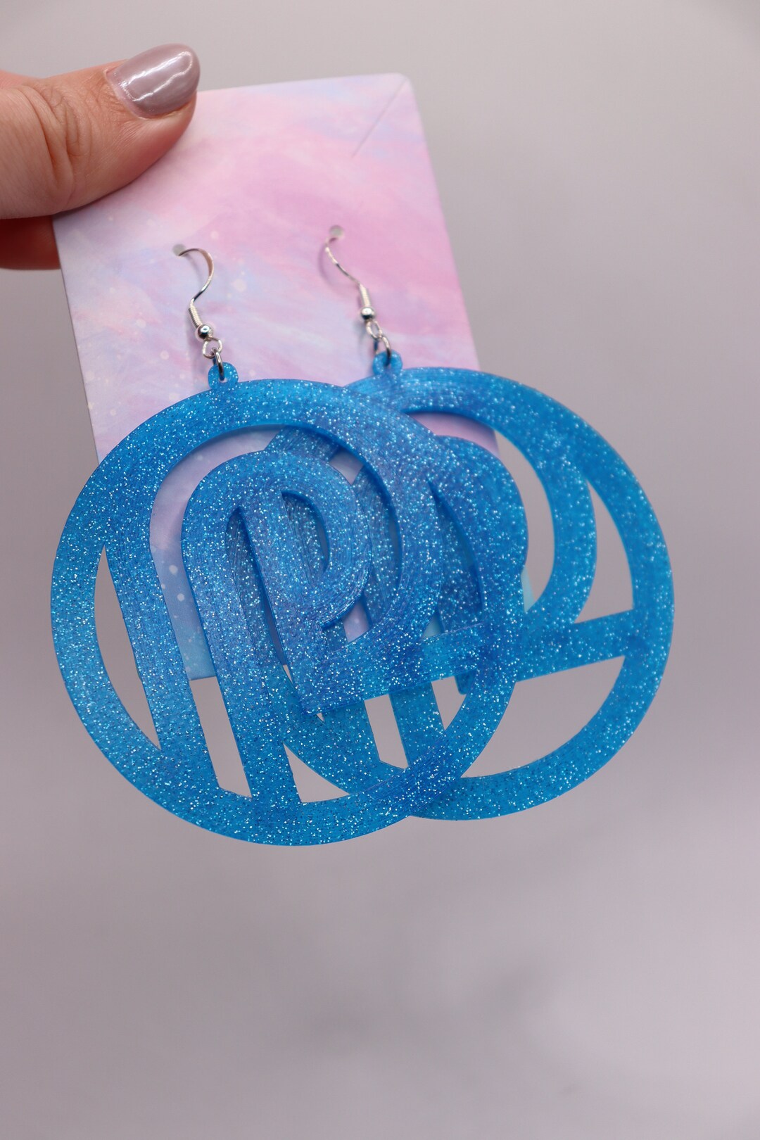 New Pretty Lights Logo Swirl Bridge 3D Printed Earrings (lightweight ...