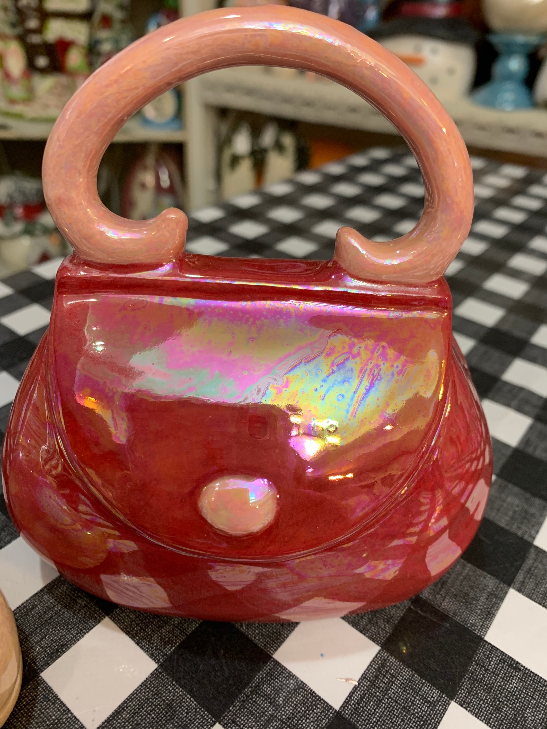 Ceramic High Heel and Purse Set - Etsy