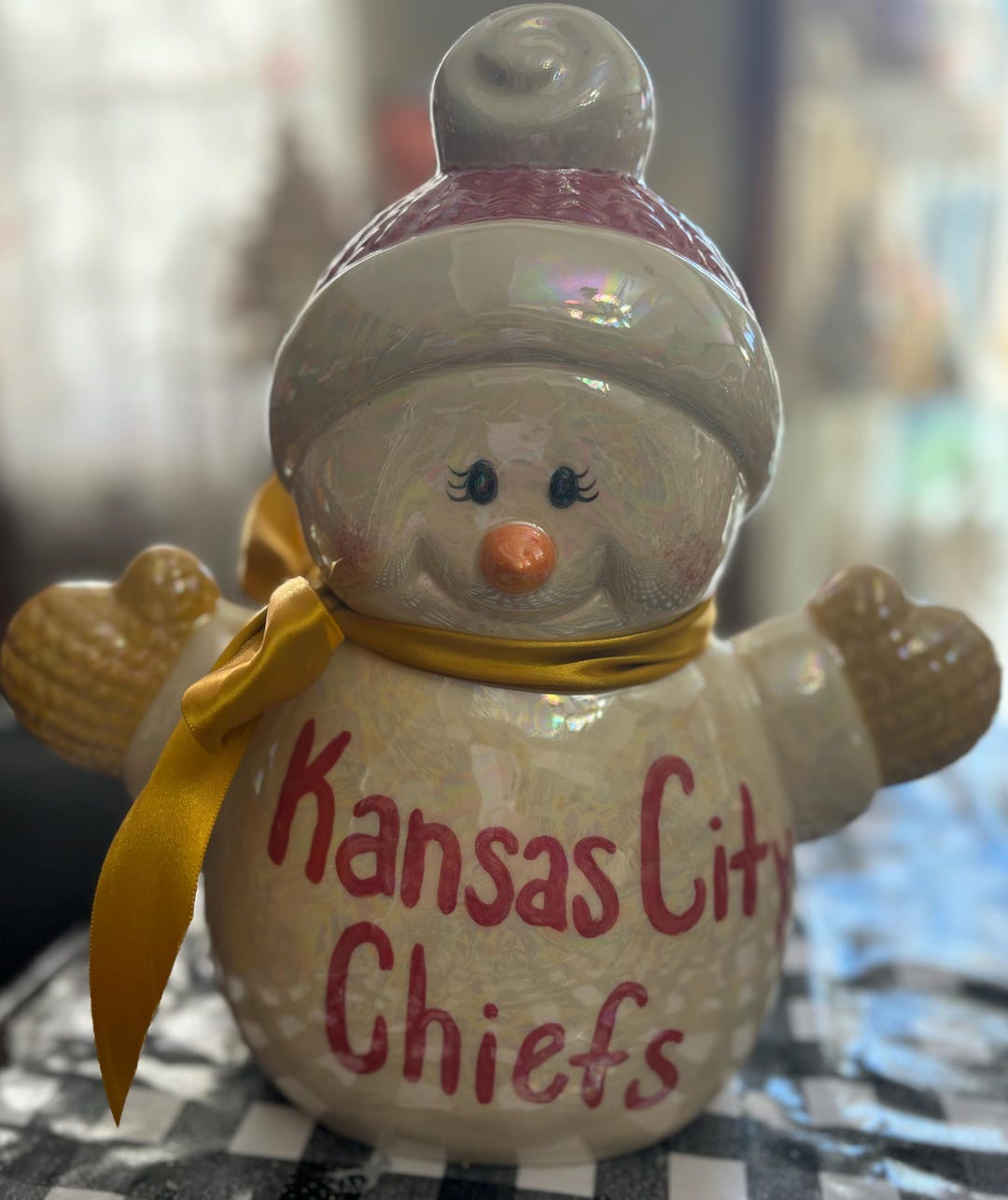 Ceramic Kansas City Snowman - Etsy
