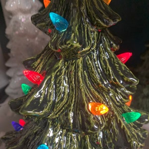 Light up Ceramic Christmas Tree - Etsy