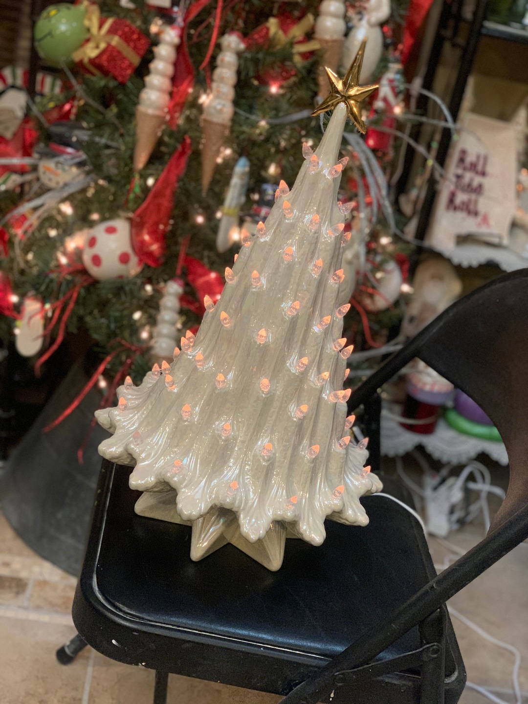 Vintage Ceramic Christmas Tree - Etsy