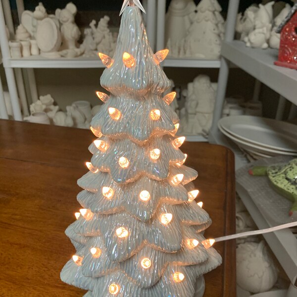 Ceramic Christmas Tree With Lights - Etsy
