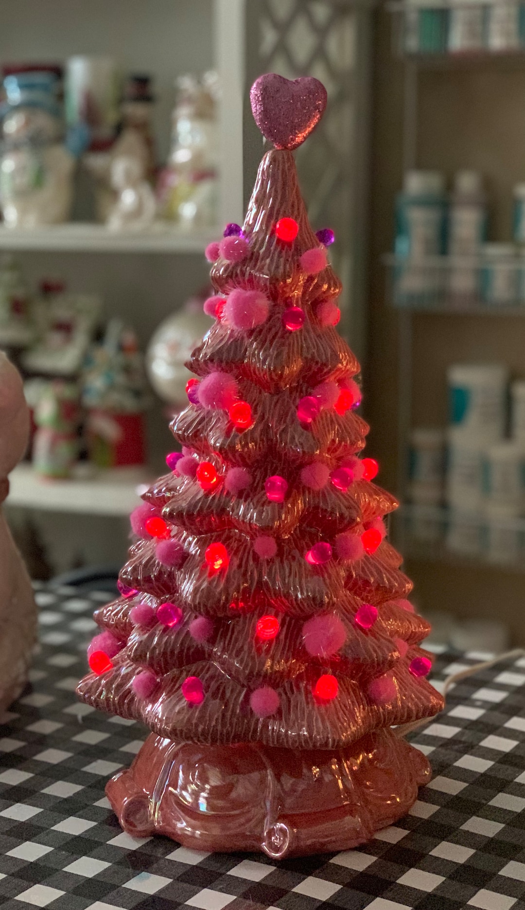 Ceramic Light up Valentine Tree - Etsy