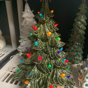 Light up Ceramic Christmas Tree - Etsy