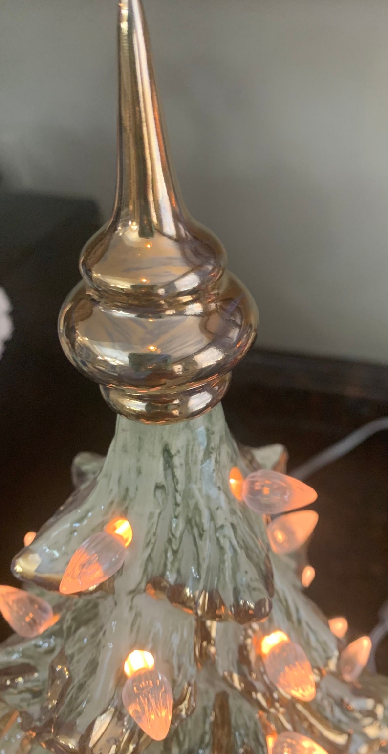 Light up Ceramic Christmas Tree - Etsy Canada