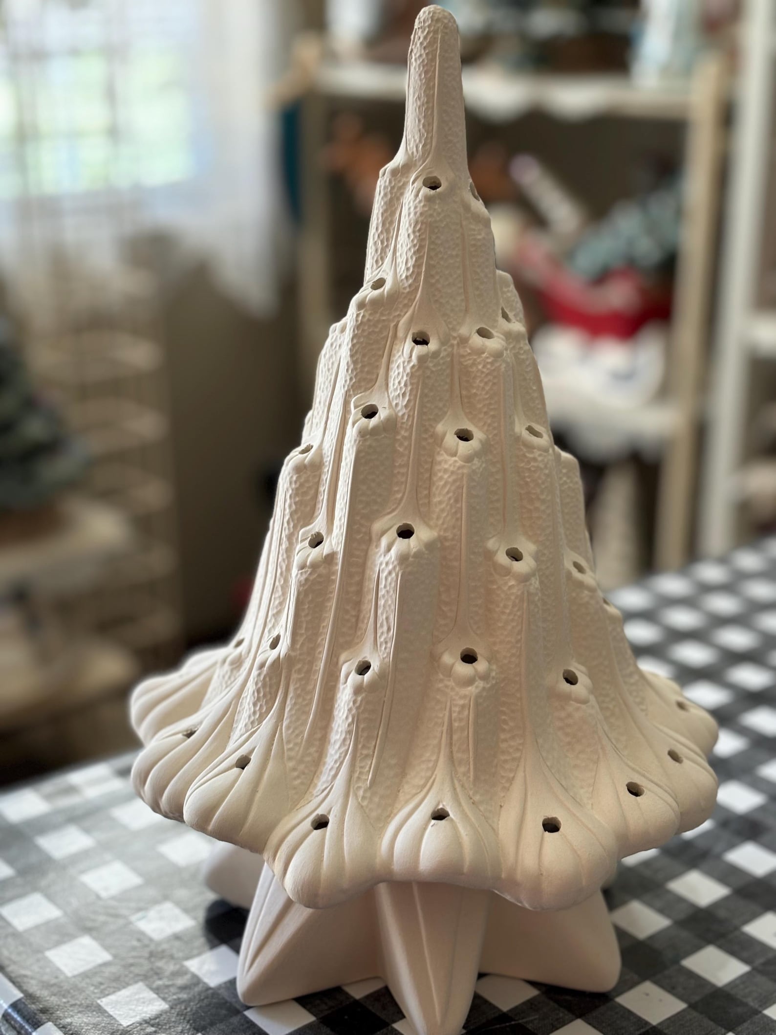 Ready to Paint Bisque Lava Tree - Etsy