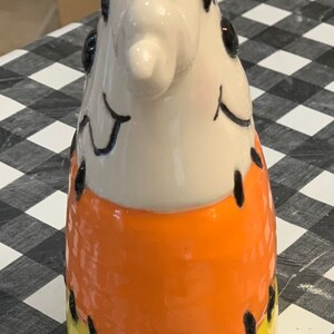 Handcrafted Small Ceramic Candy Corn Ghost - Etsy