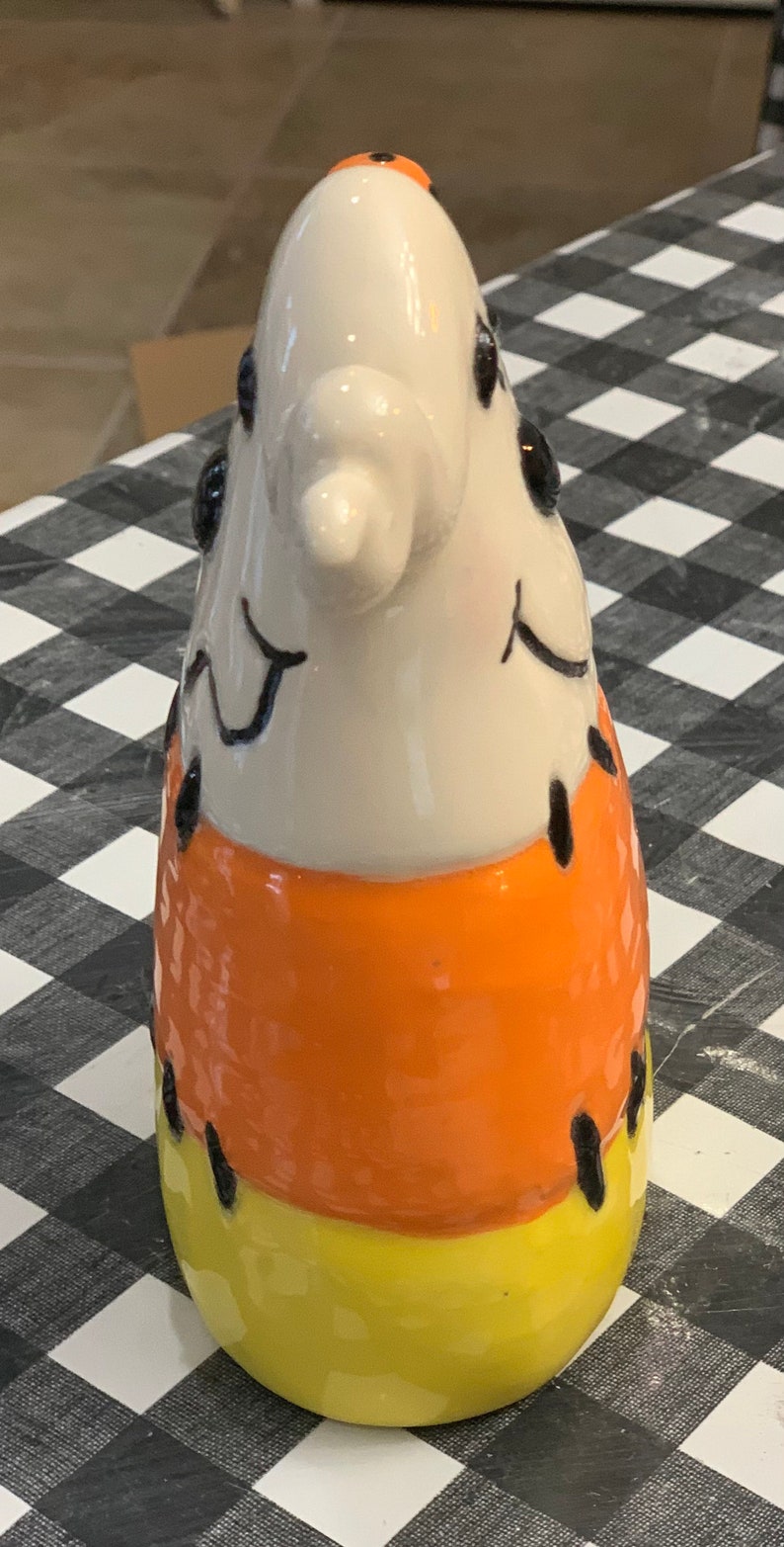 Handcrafted Small Ceramic Candy Corn Ghost - Etsy