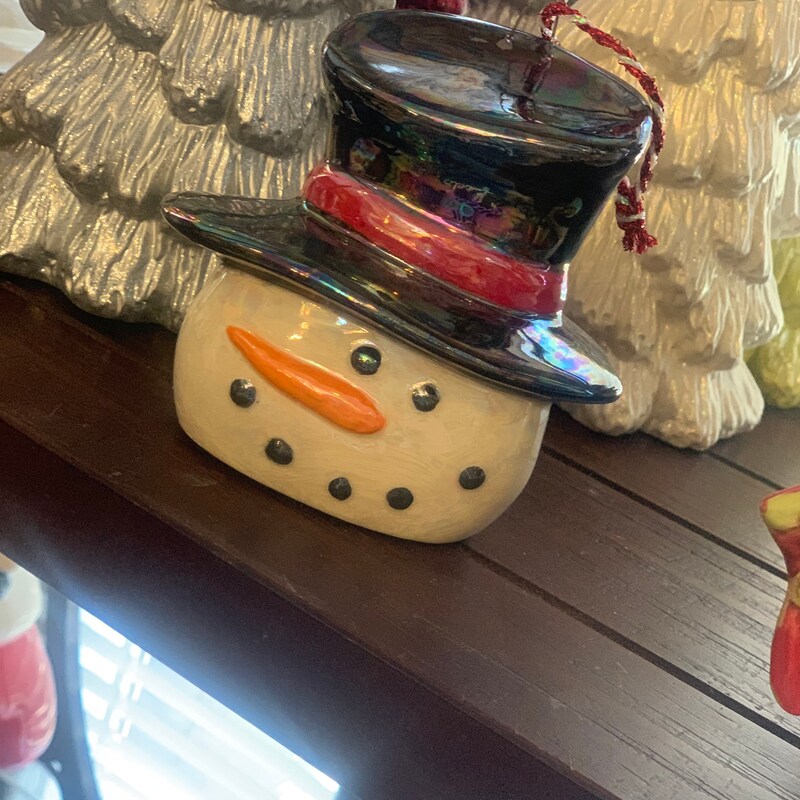 Ceramic Snowman - Etsy