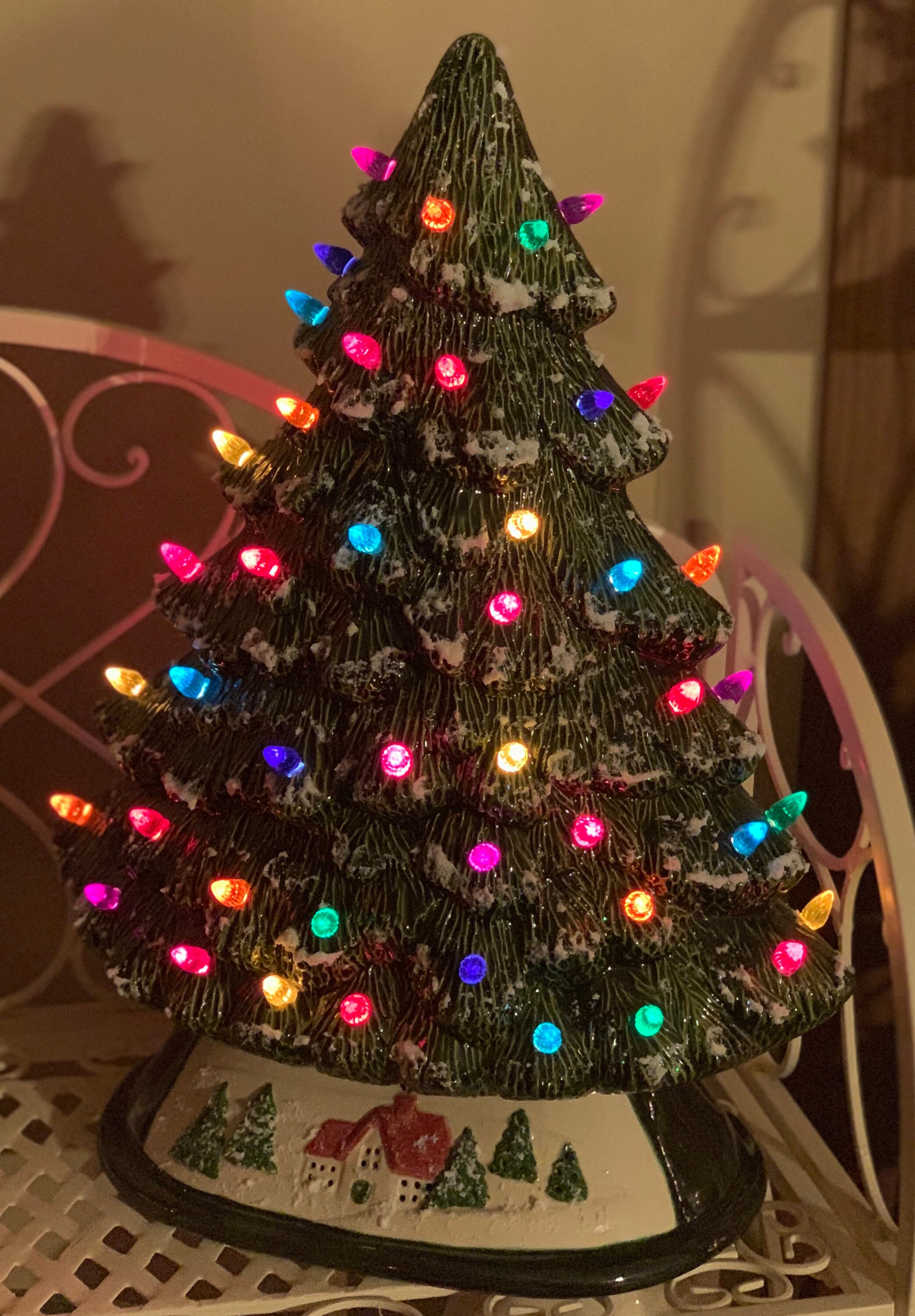 Handcrafted Light up Ceramic Christmas Tree With Scene - Etsy