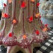 Hand-painted Ceramic Lava Christmas Tree – White Mother of Pearl, Red ...