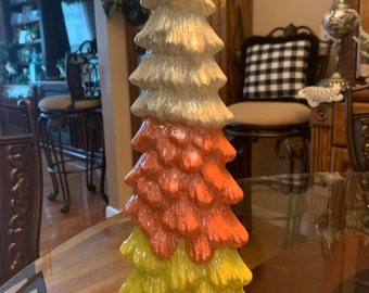 Halloween Ceramic Candy Corn Noggin Halloween Decoration - Etsy