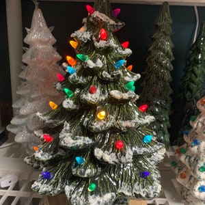 Light up Ceramic Christmas Tree - Etsy