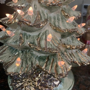 Light up Ceramic Christmas Tree - Etsy Canada