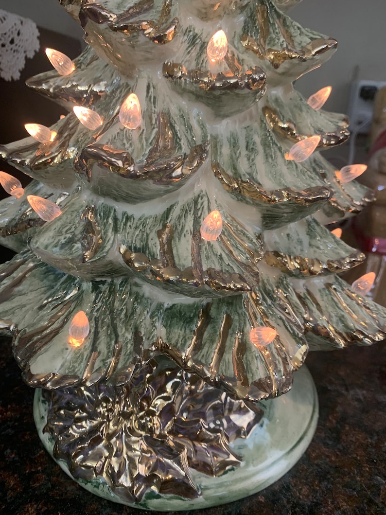 Light up Ceramic Christmas Tree - Etsy Canada