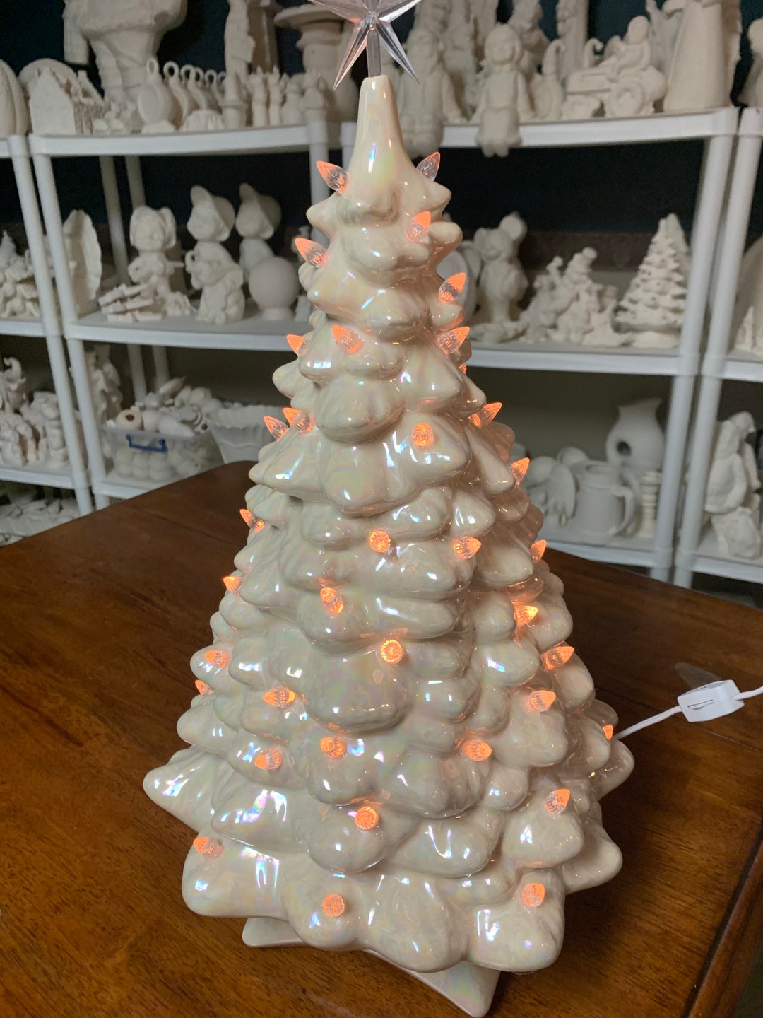 Ceramic Light up Christmas Tree - Etsy