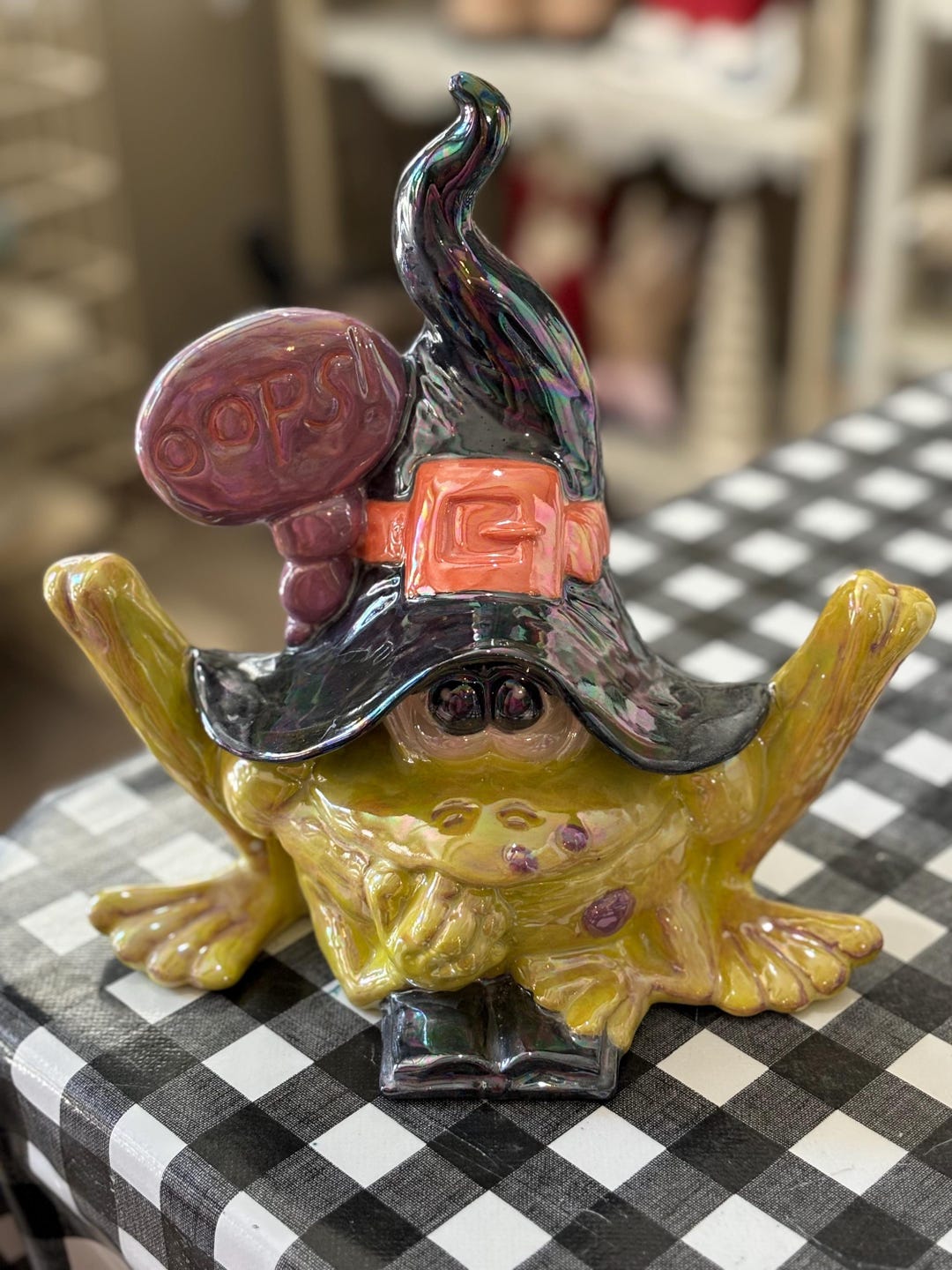 Oops Ceramic Frog Witch - Etsy