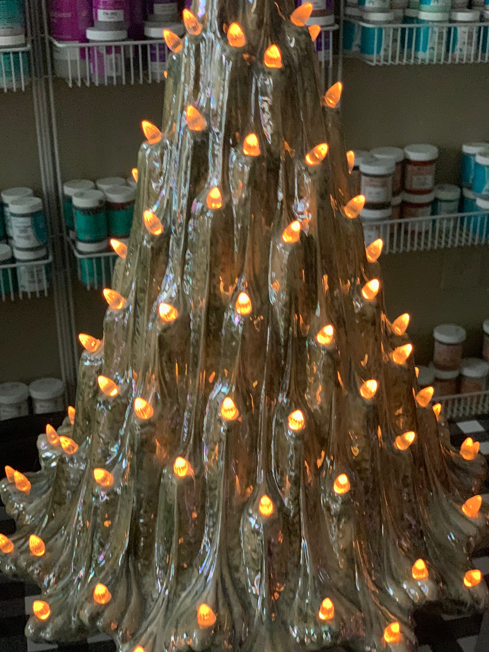 Vintage Ceramic Large Lava Tree - Etsy