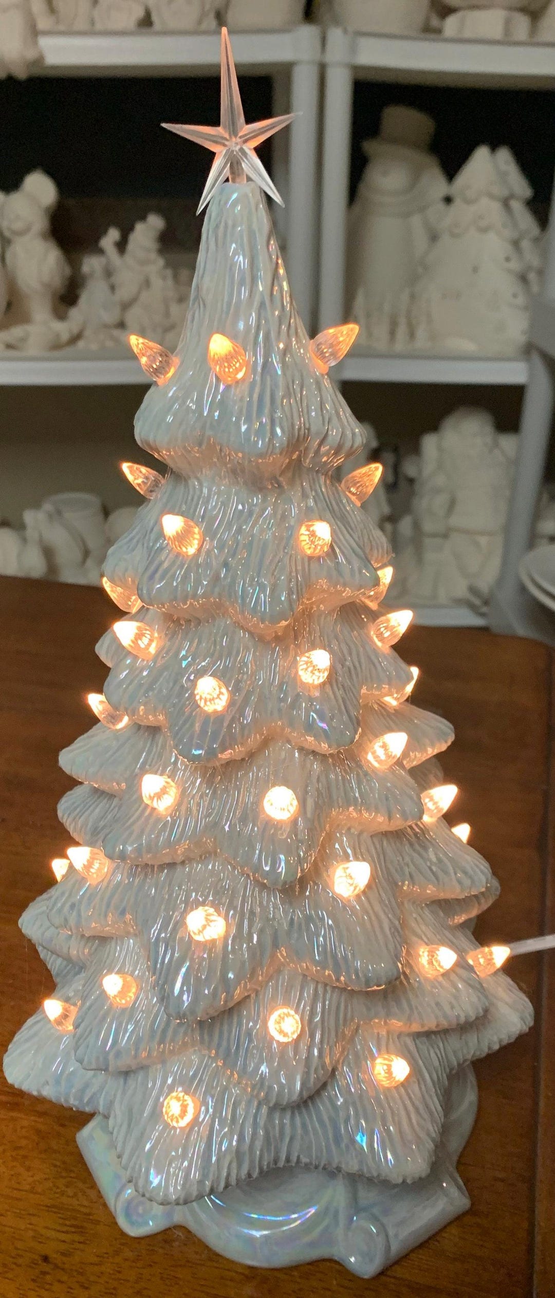 Handcrafted Ceramic Light up Christmas Tree - Etsy