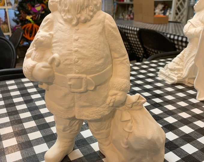 Ceramic Bisque Santa - Etsy