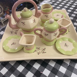 Handcrafted Ceramic Mini Tea Set - Etsy