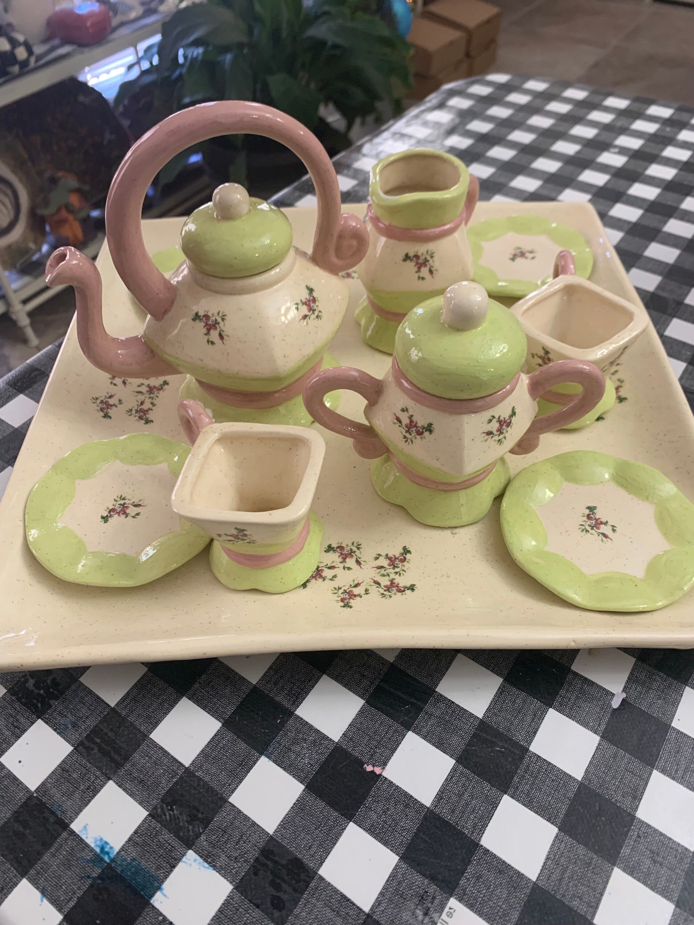 Handcrafted Ceramic Mini Tea Set - Etsy