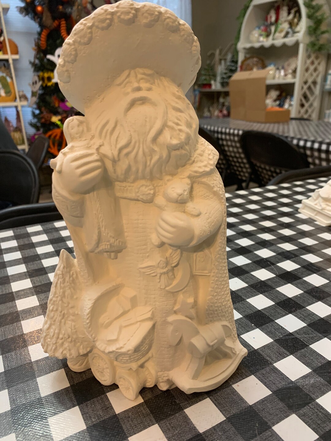 Handcrafted Vintage Bisque Santa - Etsy