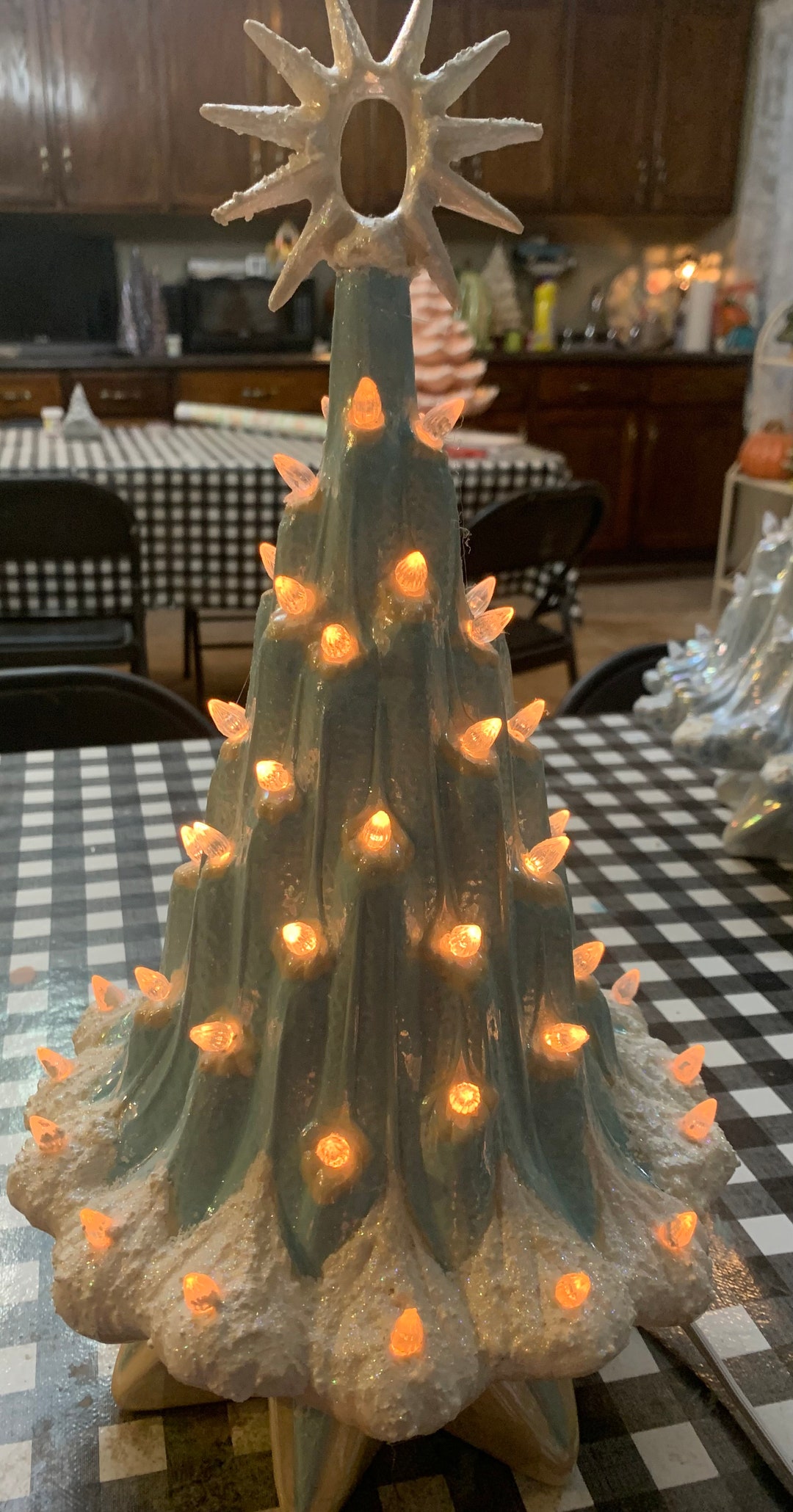 Hand Crafted Light up Medium Lava Christmas Tree - Etsy