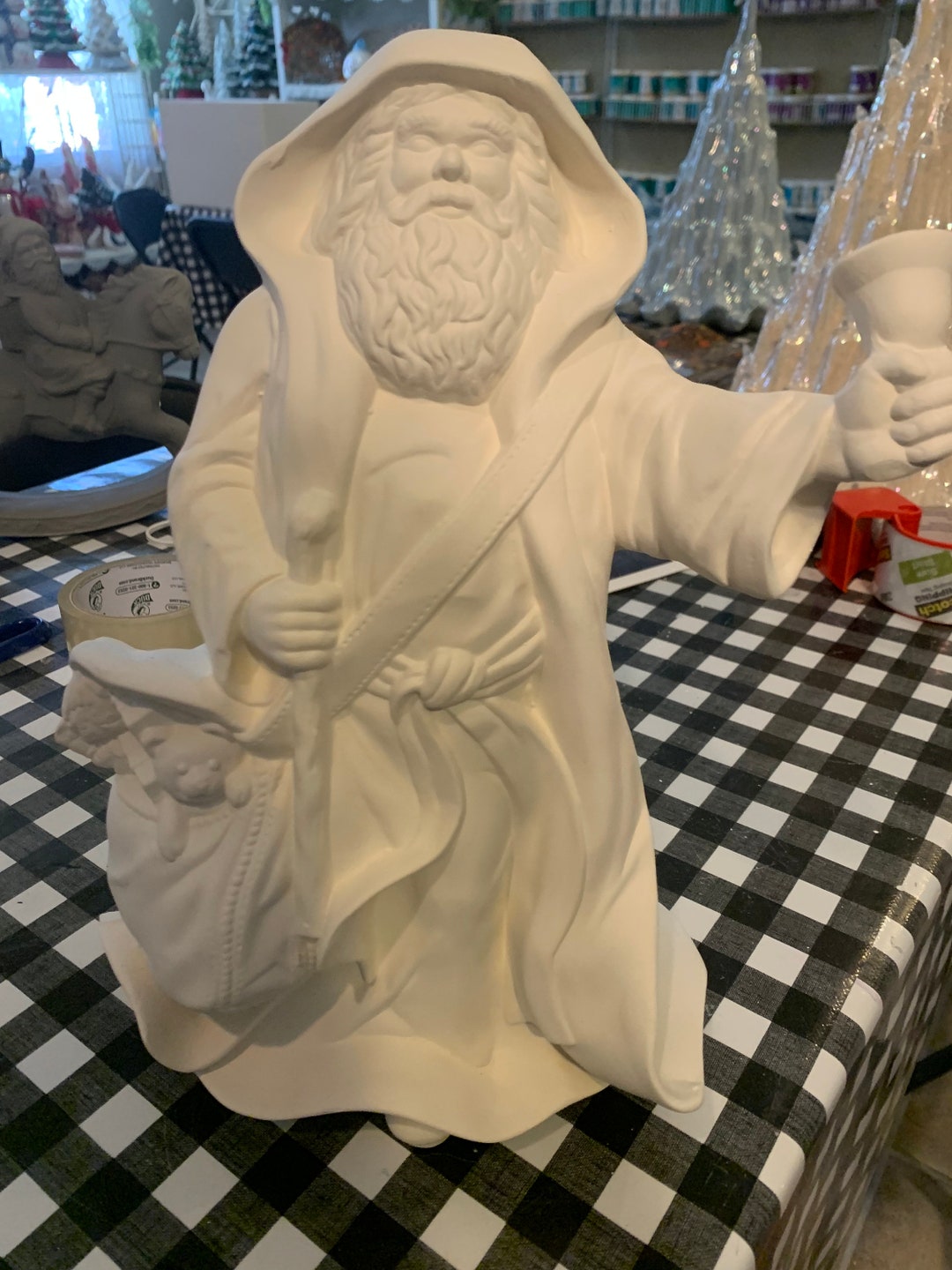 Ready to Paint Santa Bisque - Etsy