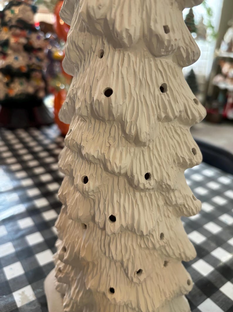 Christmas Tree Bisque Ready to Paint Ceramic DIY Pottery Holiday Decor ...