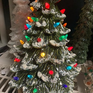 Light up Ceramic Christmas Tree - Etsy