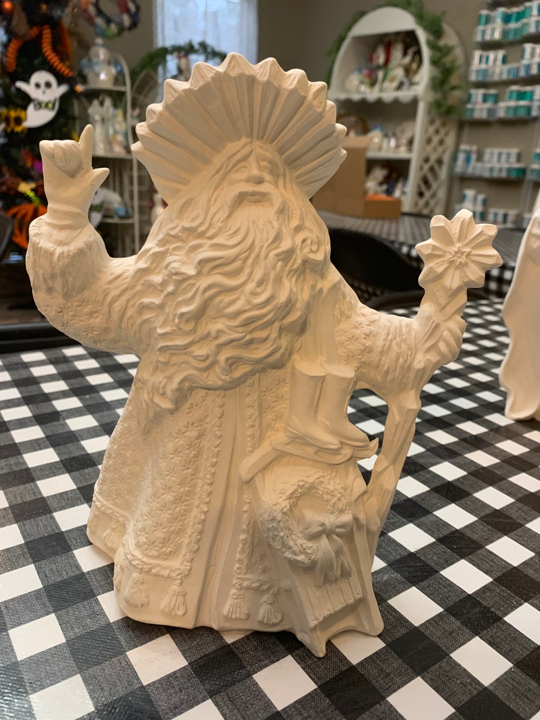 Vintage Bisque Santa Ready to Paint - Etsy