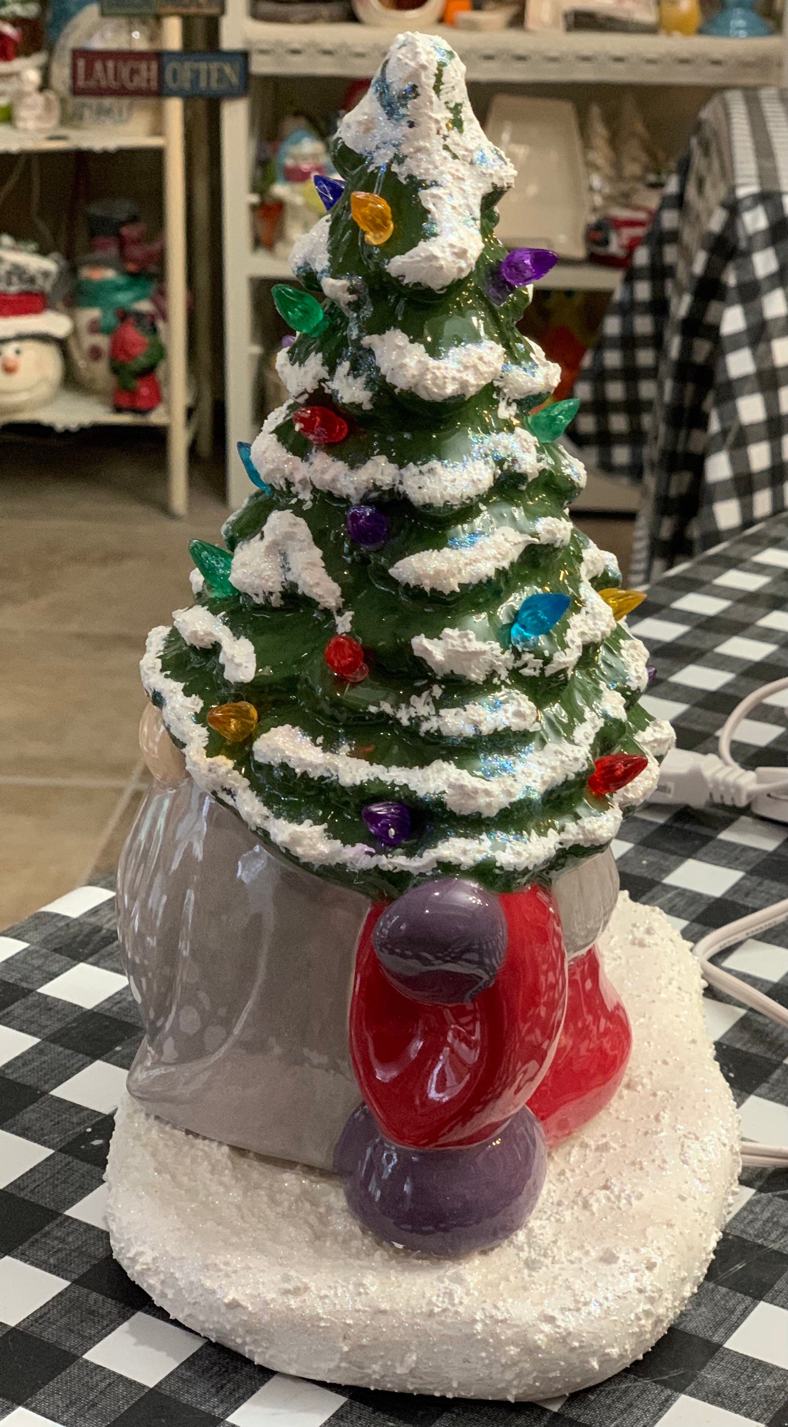 Ceramic Gnome Christmas Tree - Etsy