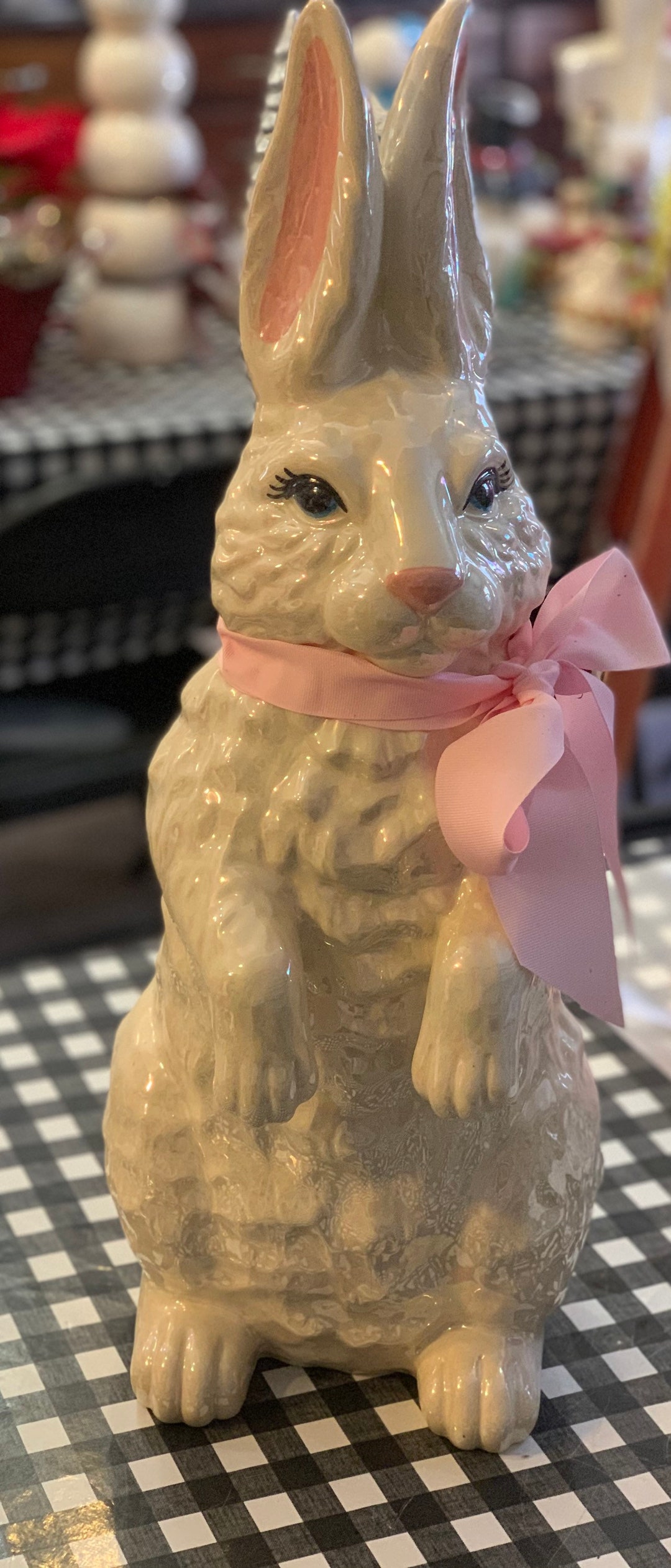 Large Ceramic Bunny - Etsy