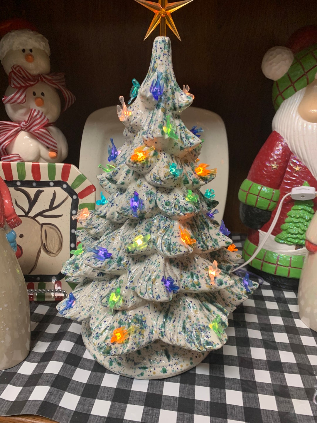 Handcrafted Light up Ceramic Christmas Tree - Etsy