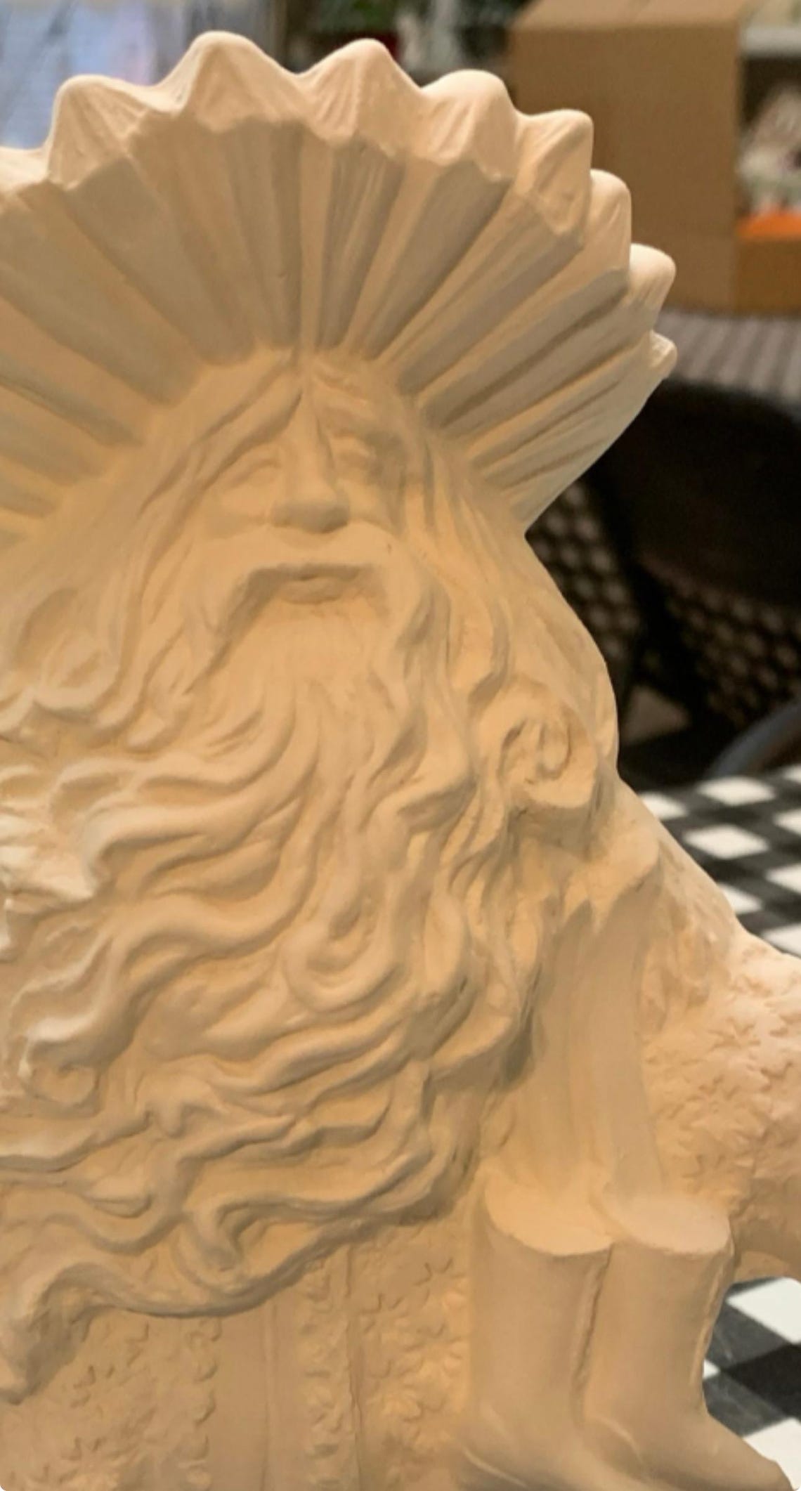 Vintage Bisque Santa Ready to Paint - Etsy