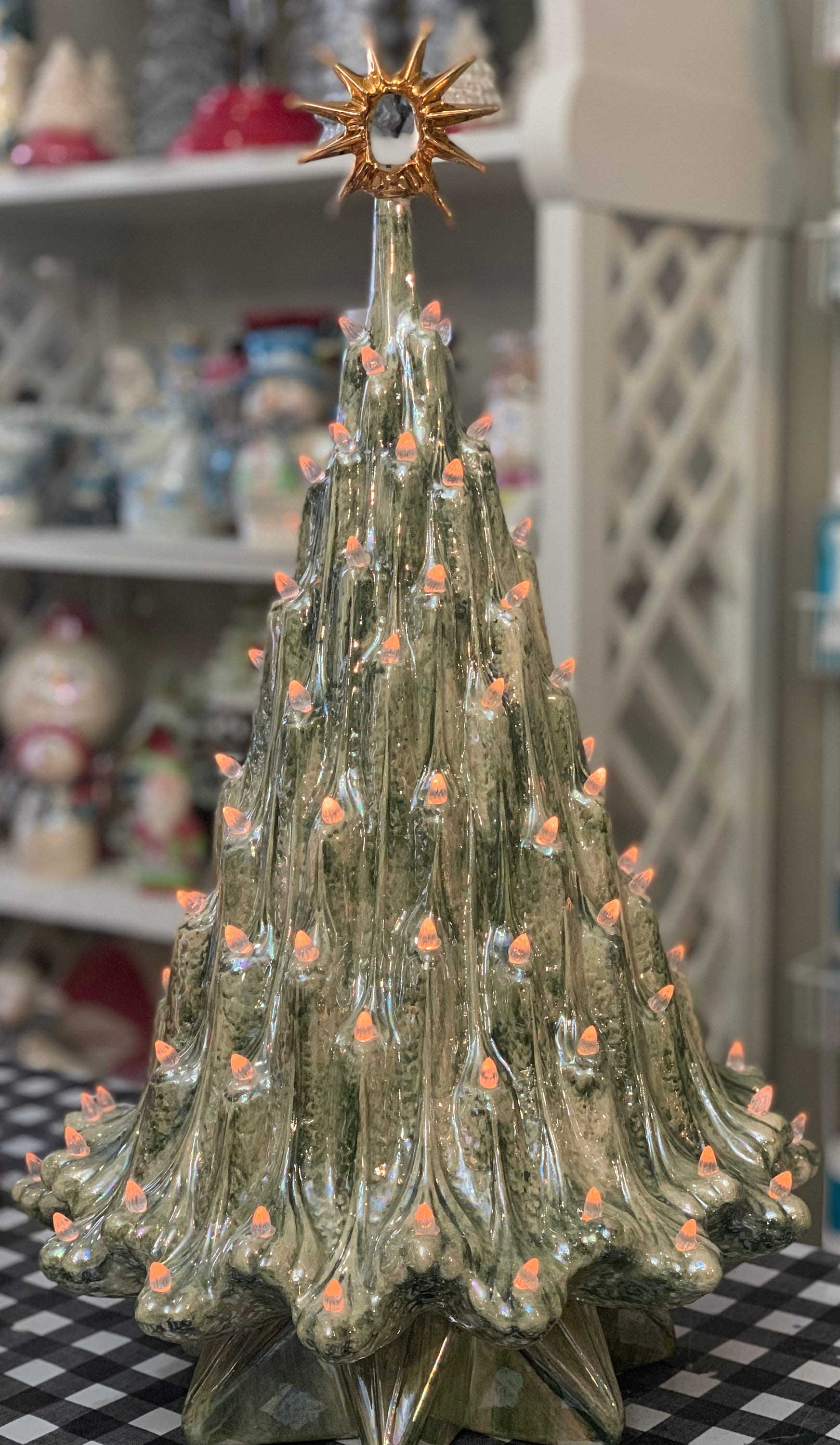 Vintage Ceramic Large Lava Tree - Etsy