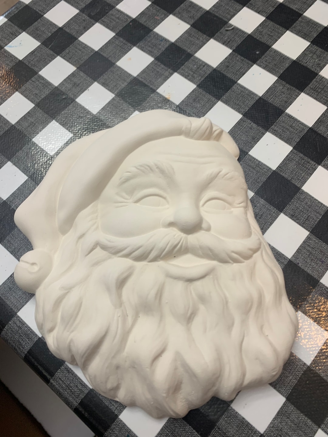 Ready to Paint Santa Head Bisque - Etsy