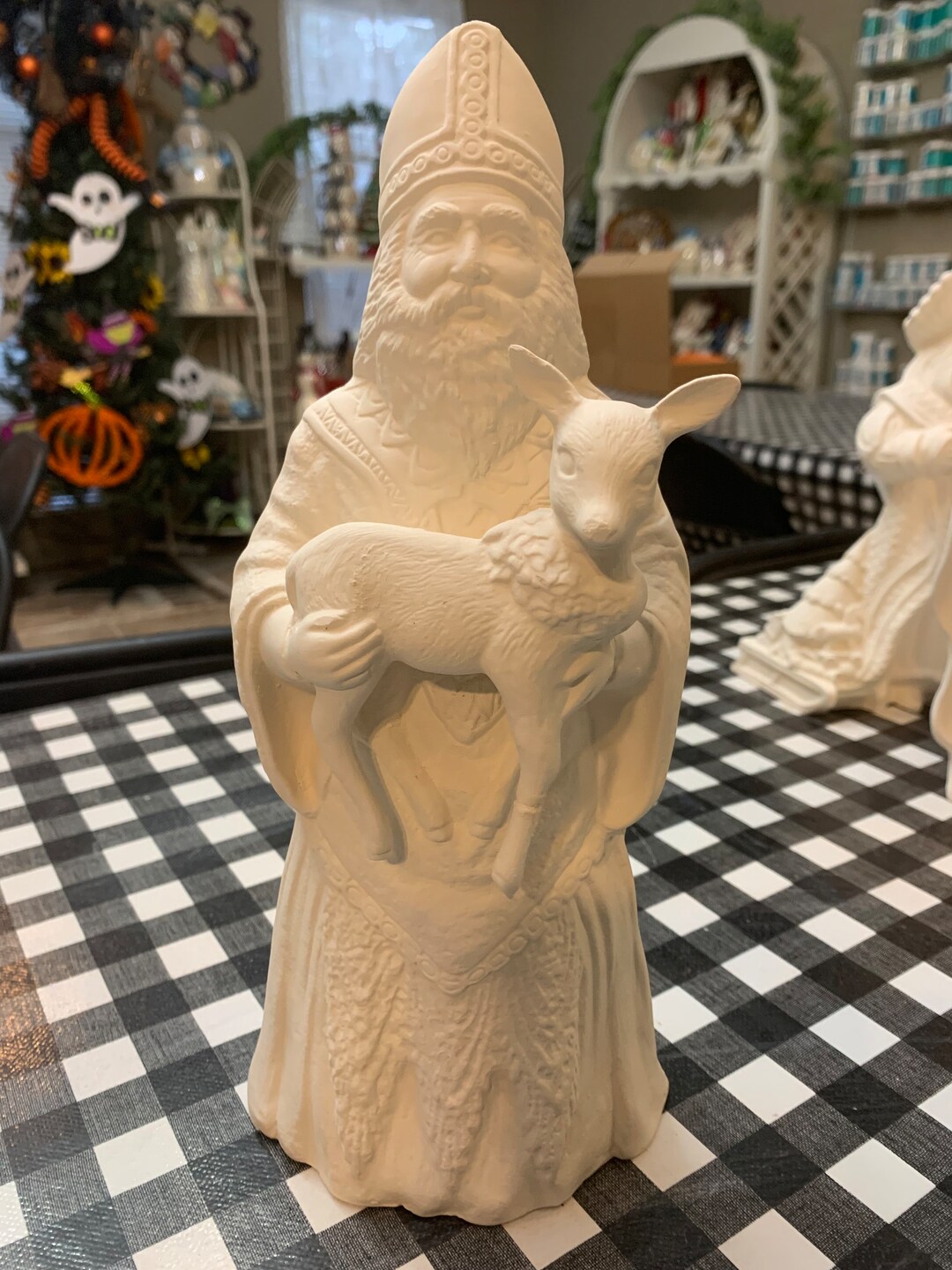 Ceramic Bisque Santa - Etsy