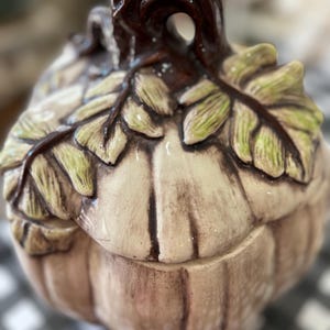 Handcrafted Ceramic Pumpkin With Face - Etsy