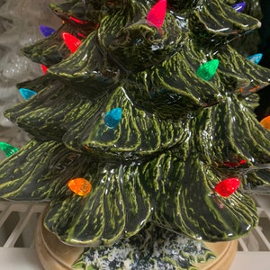 Light up Ceramic Christmas Tree - Etsy